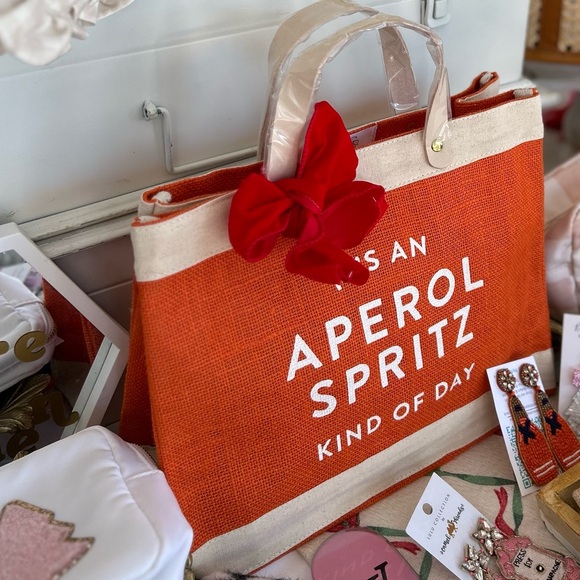 Santa Barbara | Bags | Aperol Spritz Mini Canvas Tote Bag | Poshmark